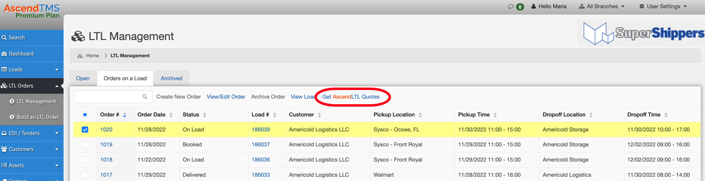 AscendLTL - LTL Orders & Management - InMotion Global, Inc