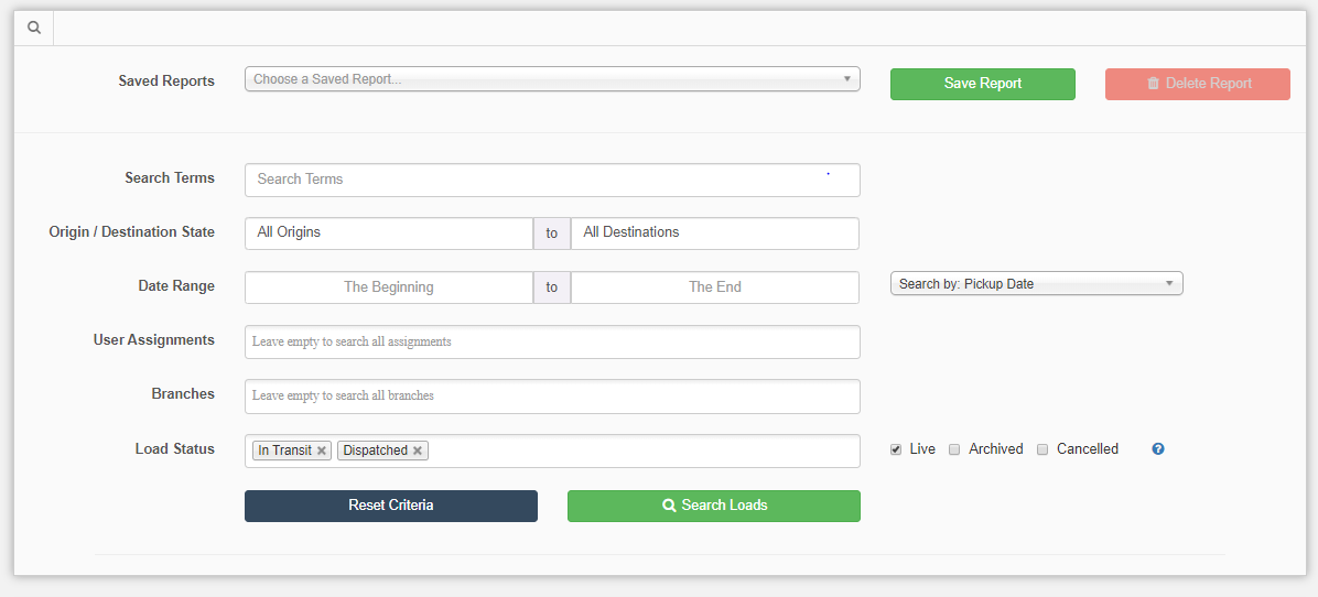 Load Reporting, Saved Reports, And Analytics - InMotion Global, Inc