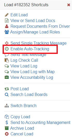Trucker Tools' Load Track - InMotion Global, Inc